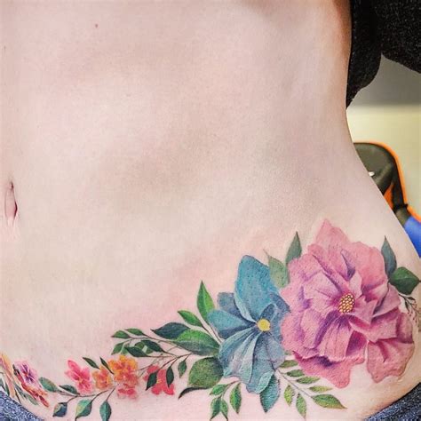 Tummy Tuck Tattoo Ideas