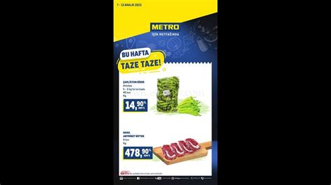 Metro Market Türkiye Taze Ürünler Fırsatları 07 13 Aralık 2023 YouTube
