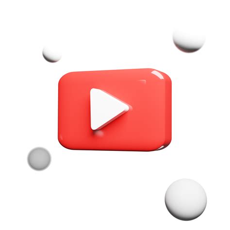 3d Hacer Youtube Logo Icono Aislado En Transparente Antecedentes