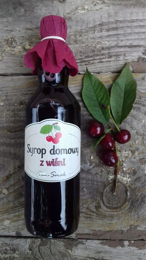 Syrop sok z wiśni wiśniowy 100 domowy 500ml 7454954938 oficjalne
