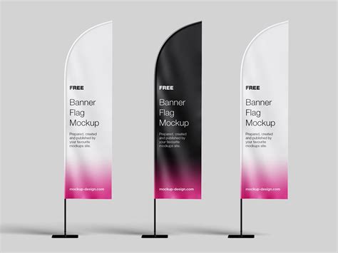 Free Feather Banner Flag Mockup Mockuptree