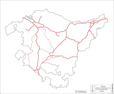 País Vasco Mapa gratuito mapa mudo gratuito mapa en blanco gratuito