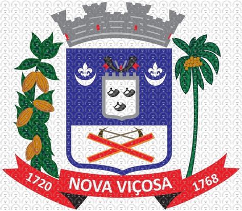 Brasão e Bandeira da Cidade de Nova Viçosa BA mbi br