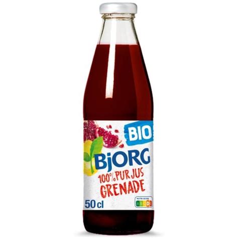 Jus de grenade Bio BJORG la bouteille de 50cL à Prix Carrefour