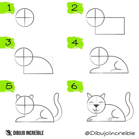 Cómo Dibujar Un Gato Paso A Paso Dibujos Increíbles Como Dibujar Un Gato Los Increibles