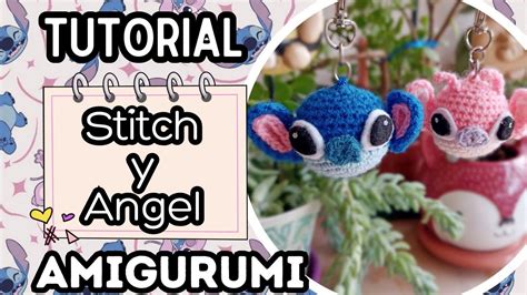 Amigurumis para San ValentínTUTORIAL Llaveros de Stitch y Angel