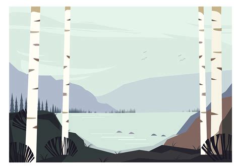 Vector paisaje ilustración 621206 Vector en Vecteezy
