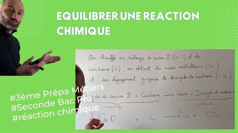 Comment Crire Et Quilibrer Une R Action Chimique Simplycours