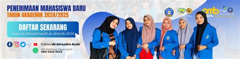 PENDAFTARAN PMB 2024 IAI Almuslim Aceh