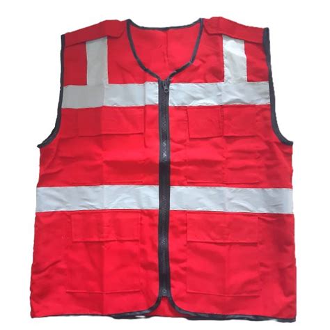 Rompi Safety Proyek Safety 4 Kantong Bahan American Drill Bahan Tebal