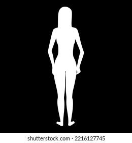 Nude Girl Woman Female Lady Naked Stock Vector Royalty Free