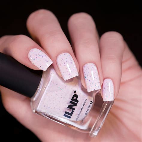 ILNP Sugar High Creamy White Multi Colored Speckled Nail Polish