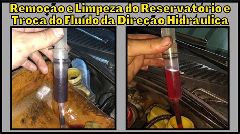 Como remover e limpar o reservatório e trocar o fluído da Direção