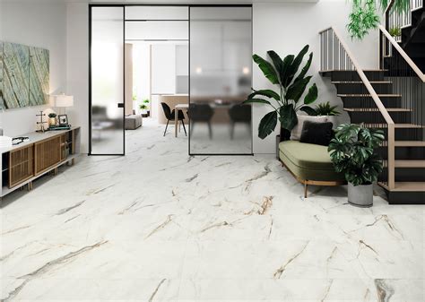 Suelo porcelánico marmoera efecto mármol blanco 60x120 cm c1 grespania