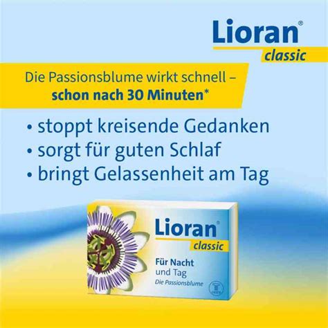 Lioran classic bei innerer Unruhe und Schlafstörungen