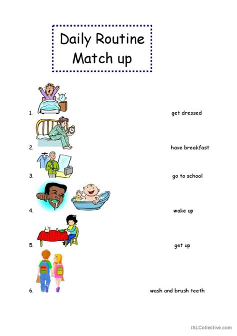 Daily Routine English Esl Worksheets Pdf Doc