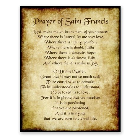 Free Printable St Francis Prayer