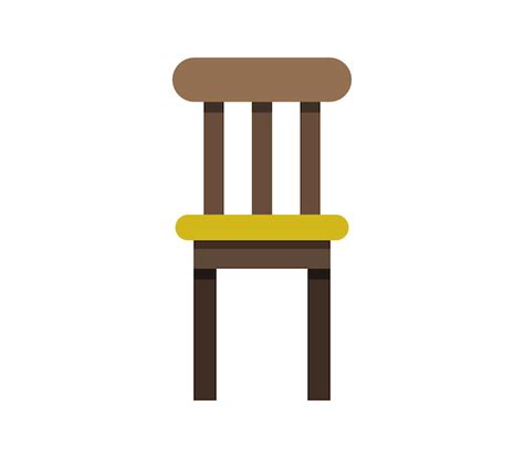 Silla De Madera Vector Premium