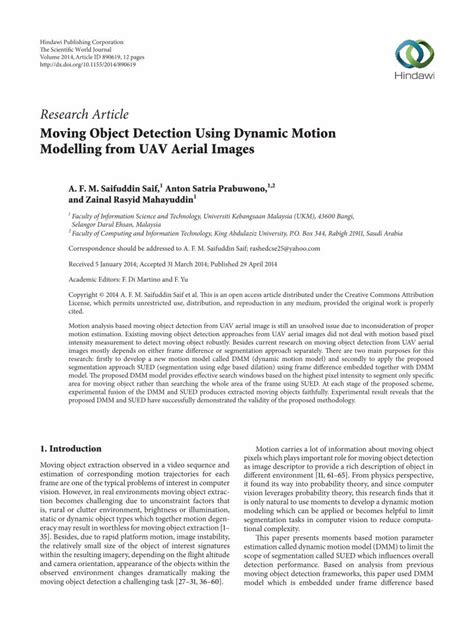 pdf moving object detection using dynamic motion modelling from uav pdfslide
