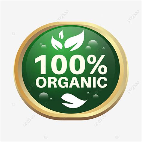100 Natural Organic Vector Art PNG 100 Organic Badge Design 100
