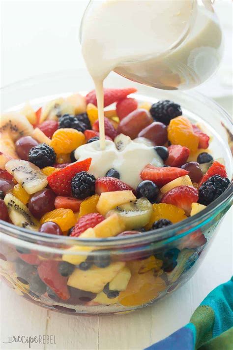 VIDEO Creamy Fruit Salad Recipe Vanilla Dressing