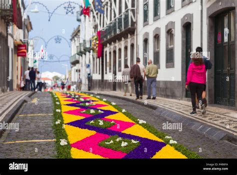 Le Portugal Azores Sao Miguel Island Ponta Delgada Festa Santo