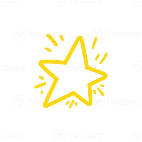 Hand Drawn Star Collection Simple Design 14489241 PNG