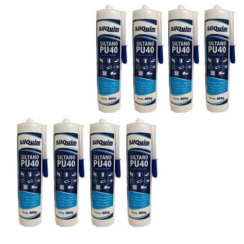 Adesivo Silicone Selante Pu Poliuretano Preto Und Silquim