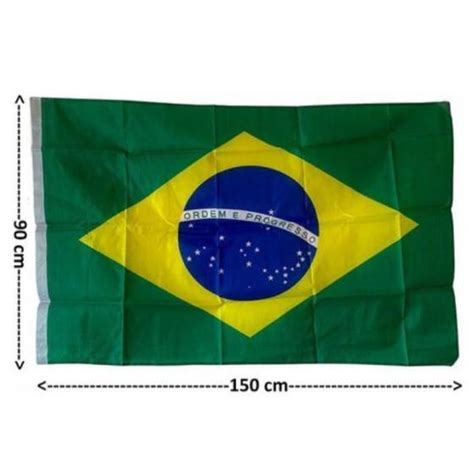 Bandeira Do Brasil Oficial Grande M X Em Poli Ster Hype Gift