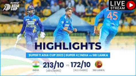 India Vs Sri Lanka Highlights Asia Cup 2023 India Beat Sri Lanka By