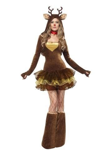 Disfraz De Rodolfo El Reno De Navidad Venado Para Damas Costume