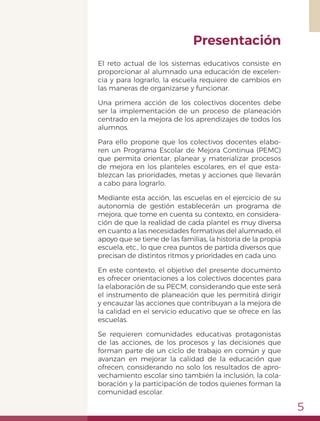 ORIENTACIONES PARA ELABORAR EL PROGRAMA ESCOLAR DE MEJORA CONTINUA PDF