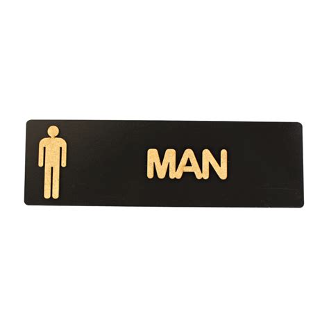 Placa Sinaliza O Indicativa Aviso Banheiro Man Madeira No Shoptime