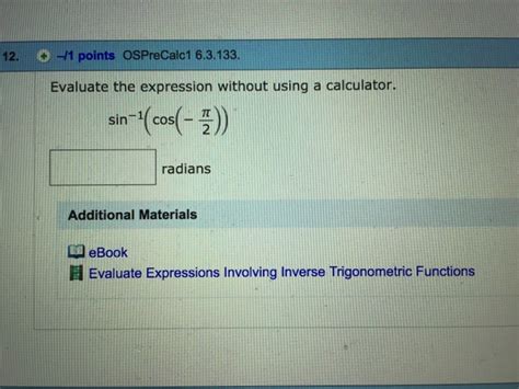 solved evaluate the expression without using a calculator