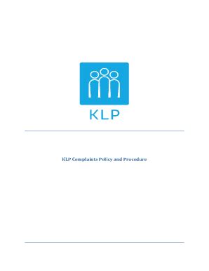 Fillable Online Good Practice Guidelines For Internal Complaint