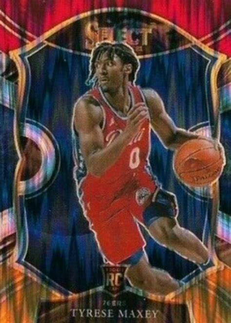 Tyrese Maxey 2020 Select 81 Concourse Red White Orange Flash Price