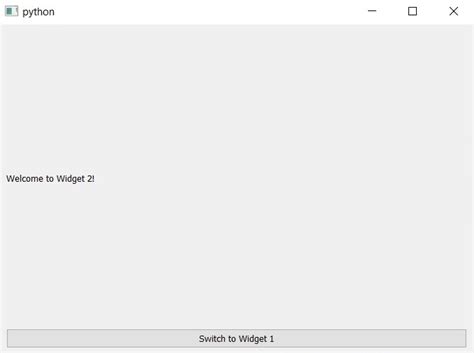 How To Create Qstackedwidget In Pyqt Codeloop