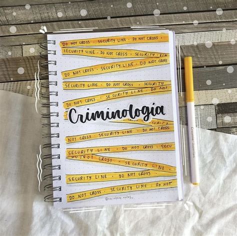 portada criminología en 2023 Libreta de apuntes Titulos bonitos para