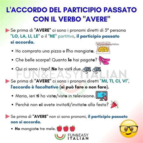 Marco Italian Teacher On Instagram L ACCORDO DEL PARTICIPIO