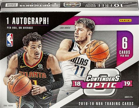 2018 19 Panini Contenders Optic Basketball Card Checklist