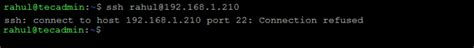 Resolved SSH Connection Refused On Ubuntu Debian TecAdmin