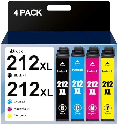 Amazon 212XL Ink Cartridge Combo Pack 4 Replacement For Epson Ink