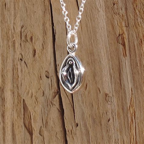 Yoni Pendant Necklace Sterling Silver Vagina Goddess Feminine Etsy