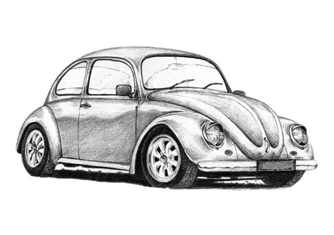 Vw Beetle Sketch At PaintingValley Explore Collection Of Vw