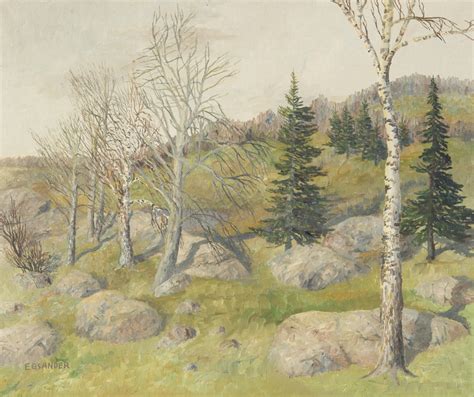 Images for 520498 OIDENTIFIERAD KONSTNÄR Landscape with trees and
