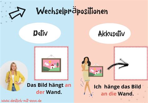 Wechselpräpositionen einfach erklärt Beispielen Übungen