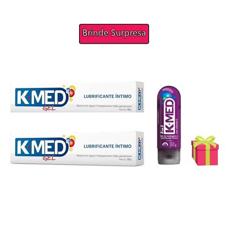 Kit Kmed Em Lubrificante Ntimo Pomada Gel Brinde Submarino