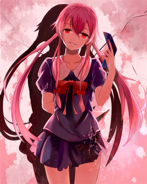 Gasai Yuno Mirai Nikki Mobile Wallpaper By Snozaki 2644789