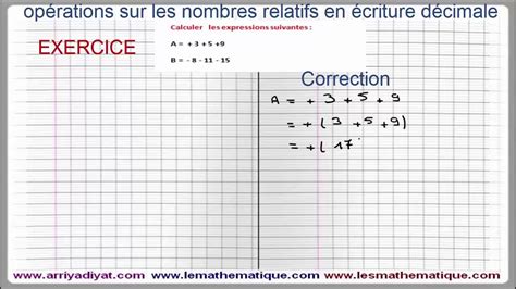 Devoir Maison Maths 5ème Nombres Relatifs Ventana Blog
