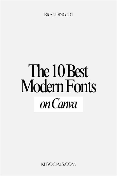 10 Dreamy Canva Fonts For Modern Brands Typography Font Branding In